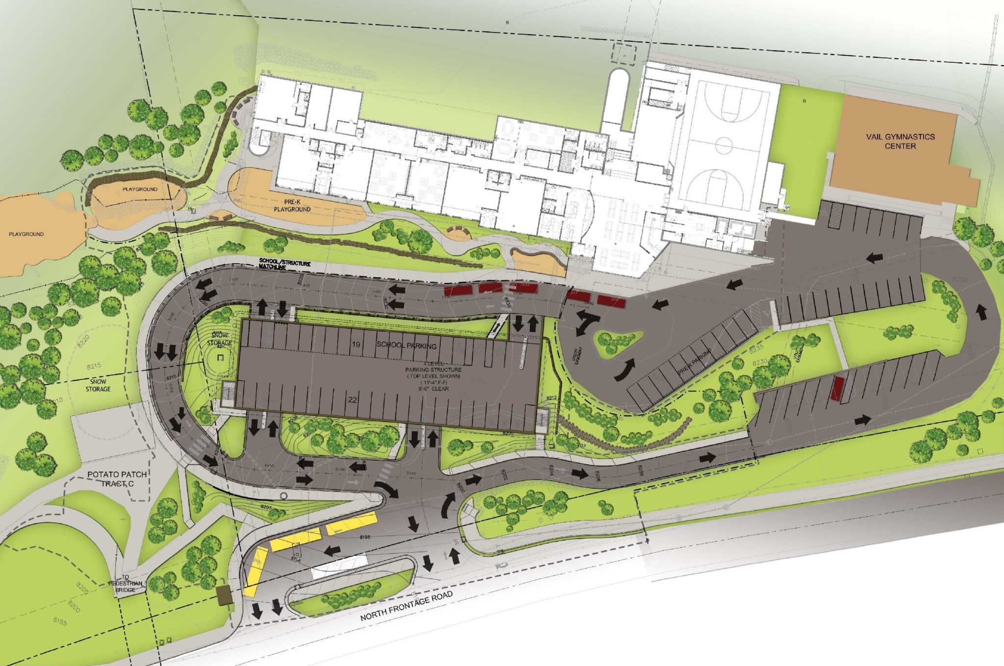 Red Sandstone - Town of Vail Parking Structure – TAB Associates